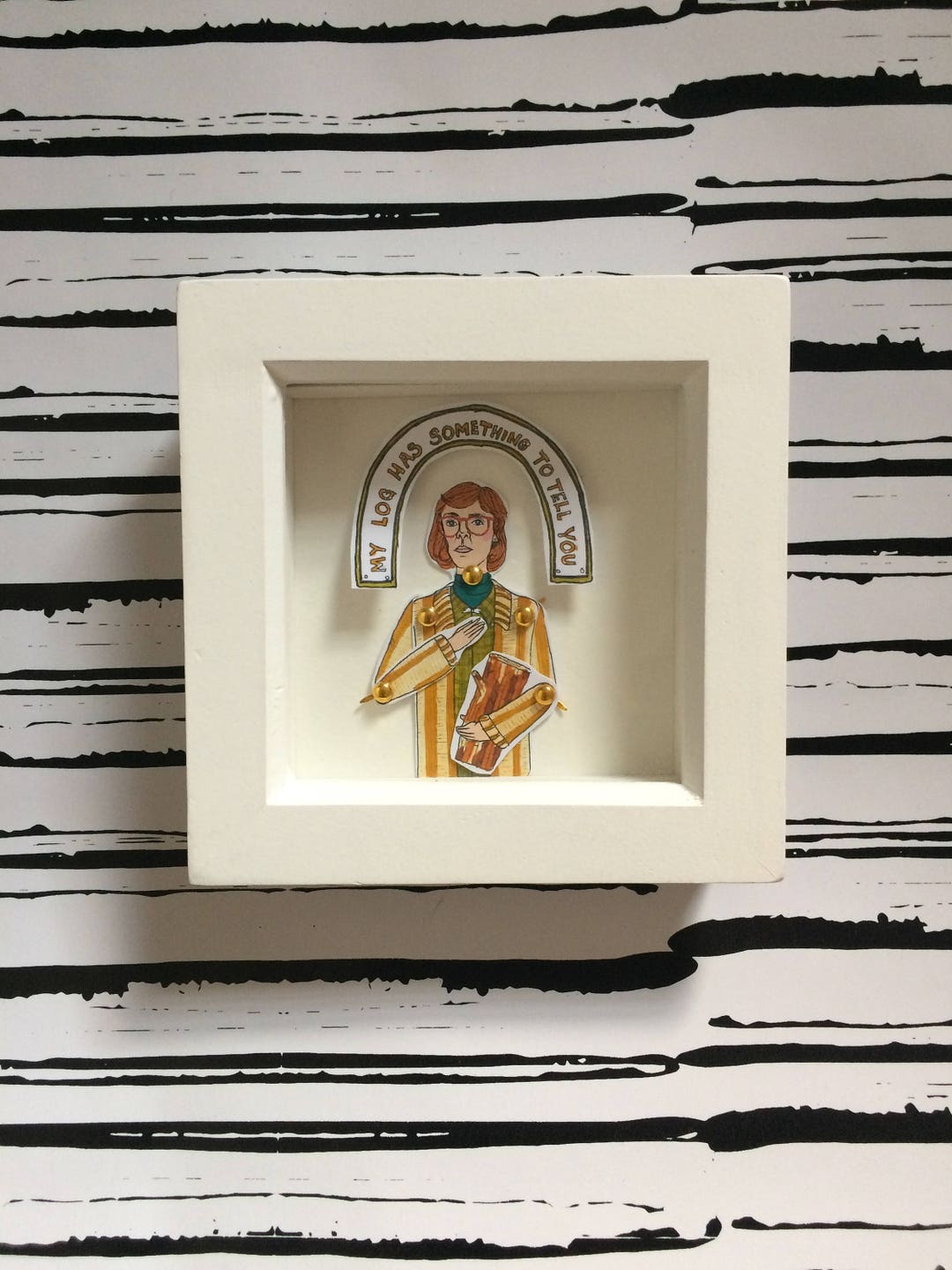 Log Lady Print, Twin Peaks Art, Perfect Present for Lynch Fans, Framed ...