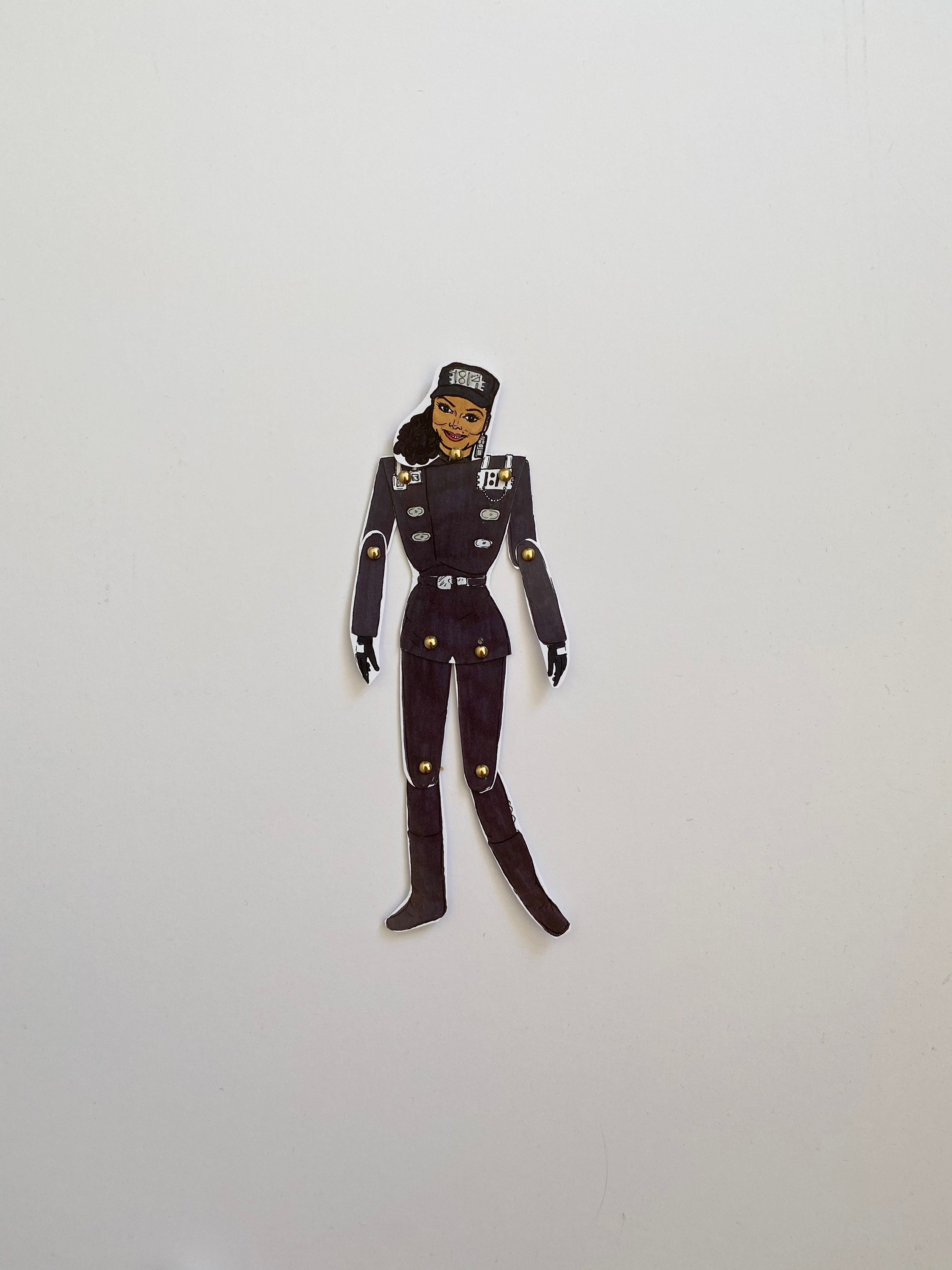 Janet Jackson Print Janet Jackson Paper Doll Articulated | Etsy