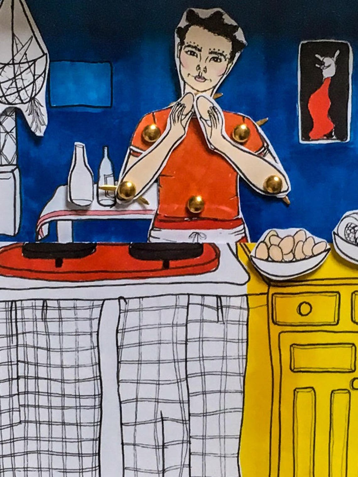 Bjork Print Bjork Framed Paper Doll Perfect Gift for Bjork - Etsy