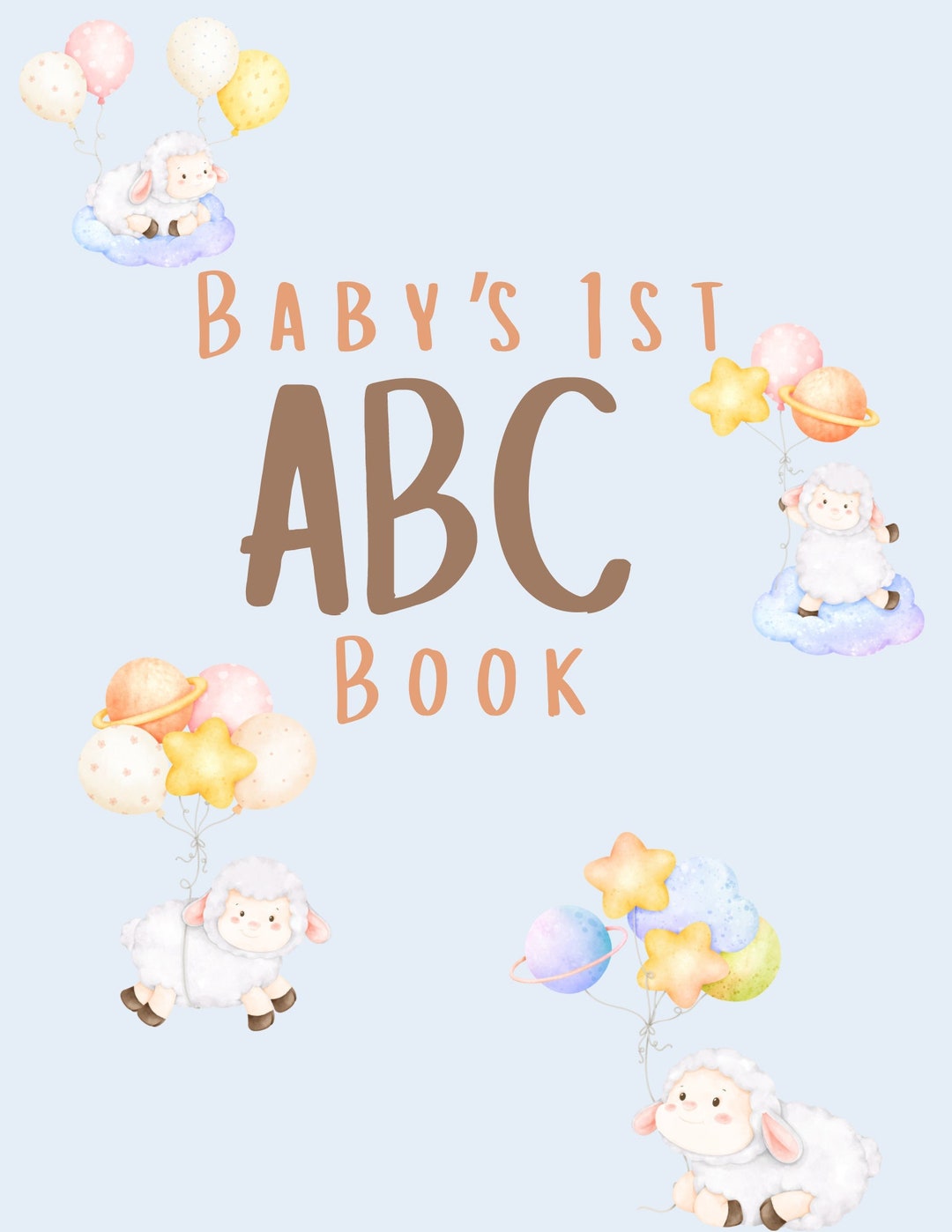 Baby's 1st ABC Alphabet Book - Baby Shower Guest Activity - Virtual ...