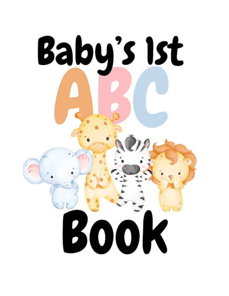 Baby's 1st ABC Alphabet Book - Baby Shower Guest Activity - Virtual ...