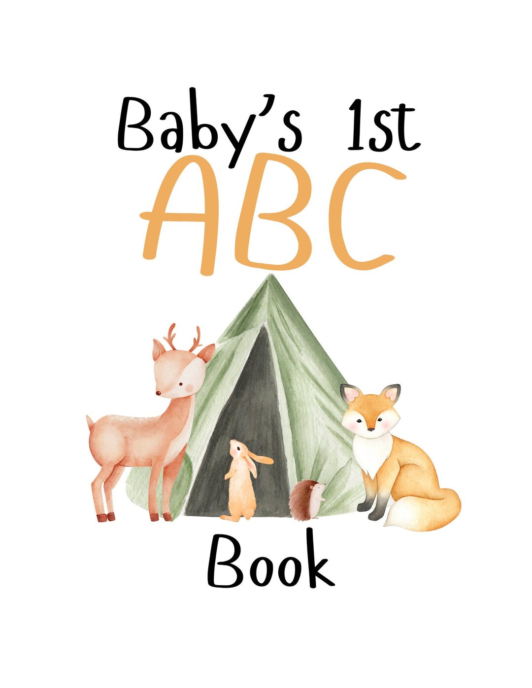 Baby's 1st ABC Alphabet Book - Baby Shower Guest Activity - Virtual ...