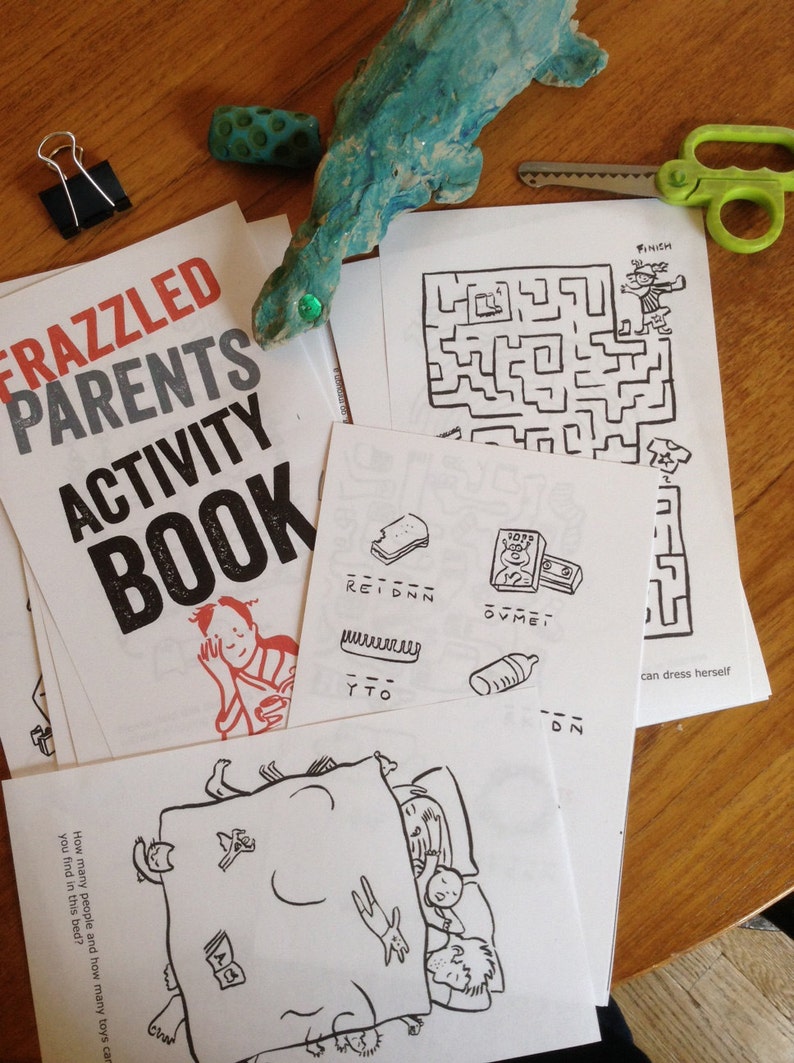 Frazzled Parents Activity Book - Etsy