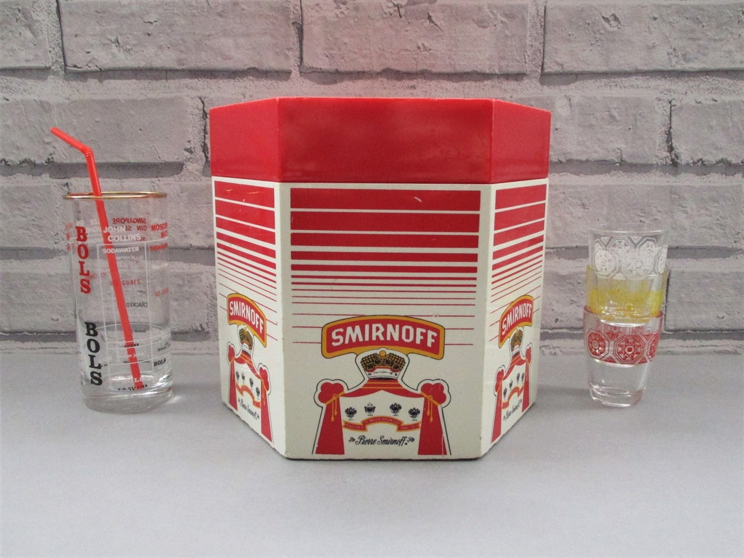 Vintage Smirnoff Vodka Ice Bucket Made in Italy Cocktail Bar - Etsy