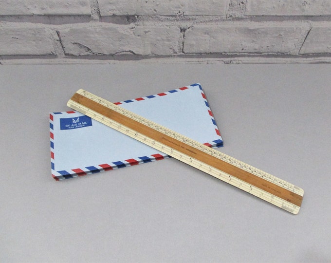 Vintage Ruler Douglas & Walls Ltd Liverpool Imperial Inch Ruler Desk ...