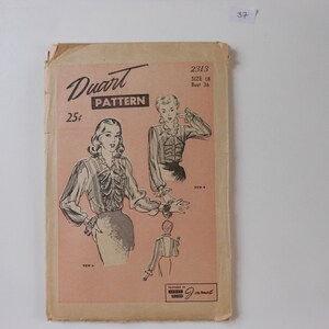 Duart Vintage 1930's UNCUT Pattern 2313 PRICE REDUCED! - Etsy
