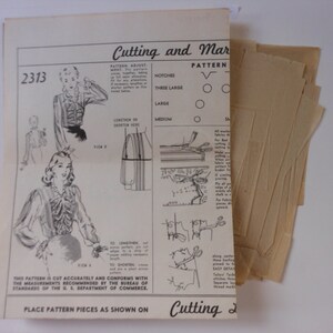 Duart Vintage 1930's UNCUT Pattern 2313 PRICE REDUCED! - Etsy