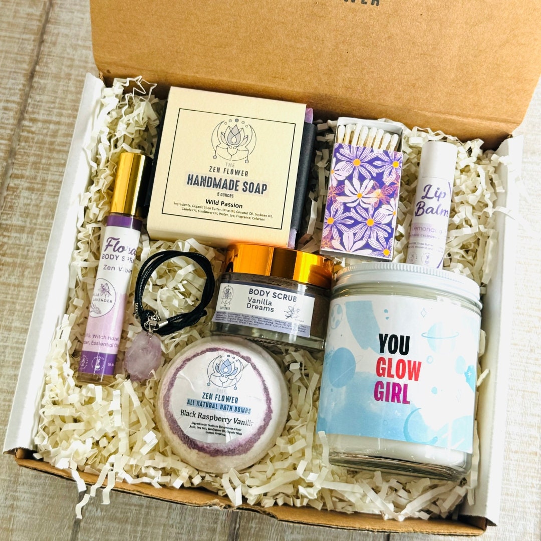 You Glow Girl Spa Gift Box, Teen & College Girl Self Care Package ...