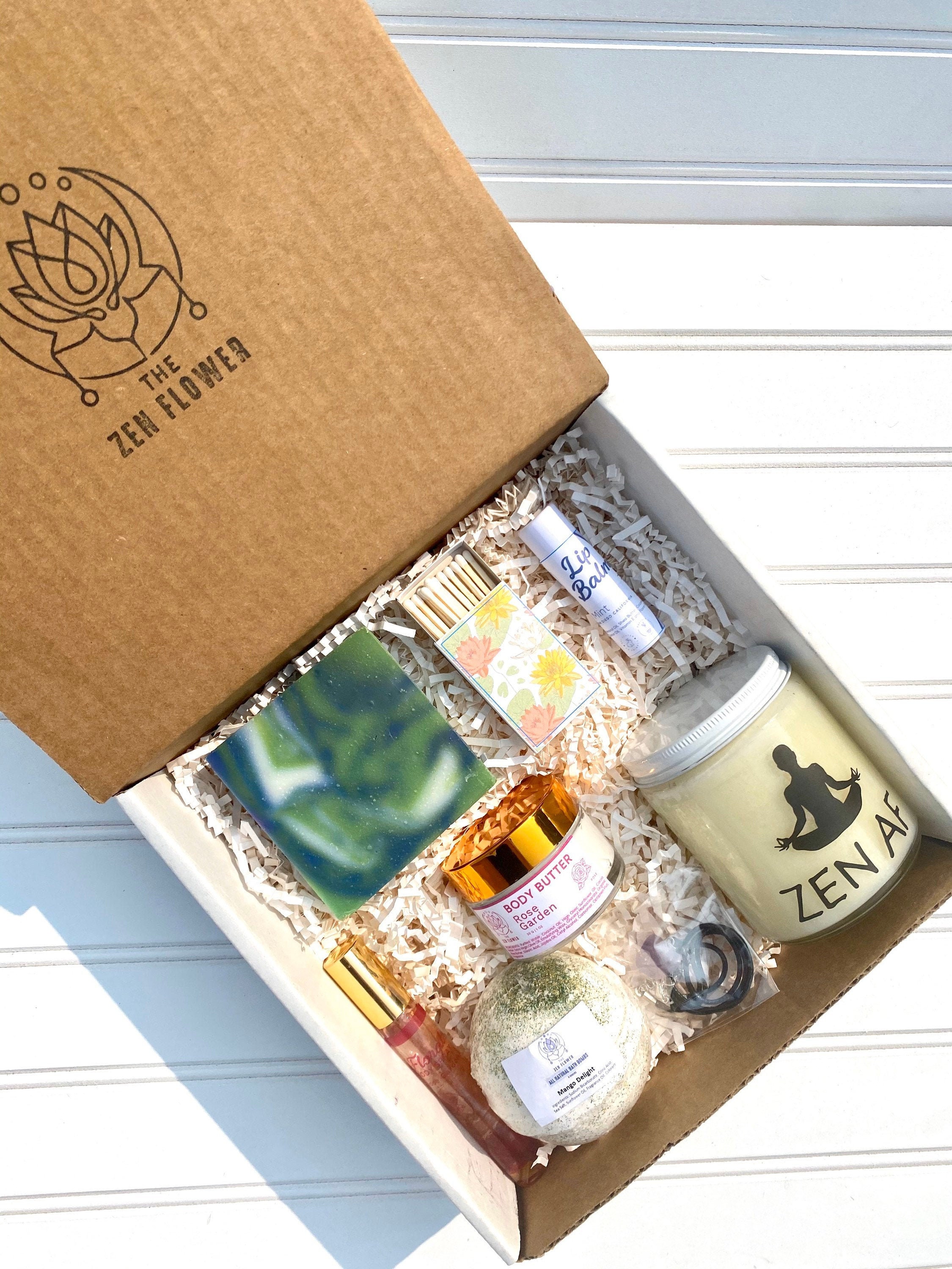 Zen Af Spa box Natural Spa Box Self Care Kit Gift Relax | Etsy