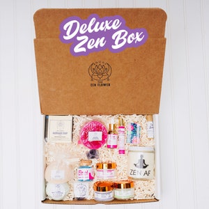 Zen Af Spa Box | Natural Spa Box Self Care Kit Gift | Relax Spa Day ...