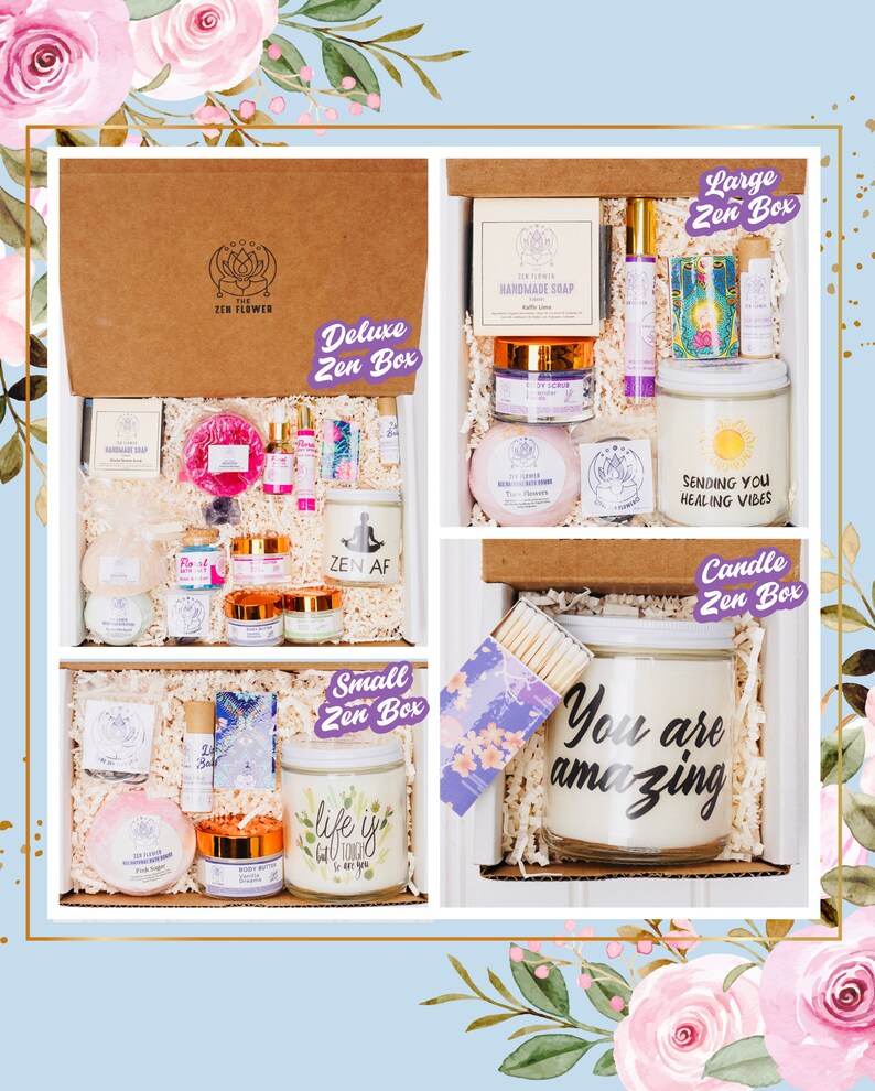 Zen Af Spa Box Natural Spa Box Self Care Kit Gift Relax - Etsy