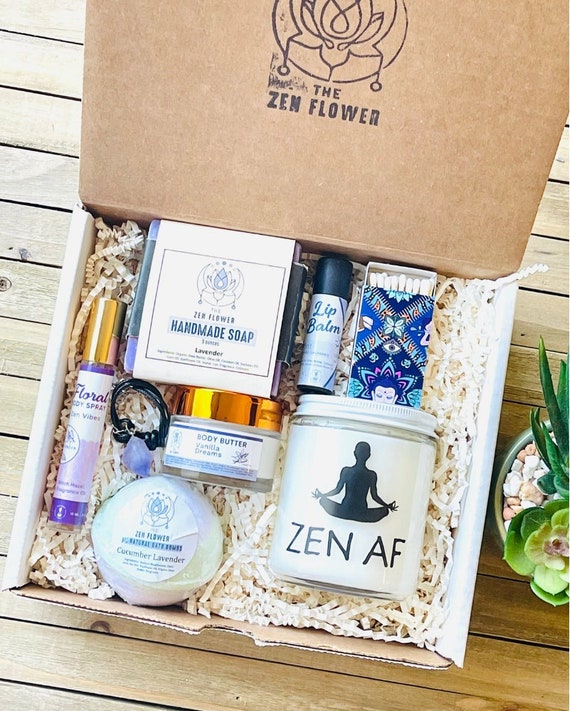 Zen Af Spa Box Natural Spa Box Self Care Kit Gift Relax - Etsy
