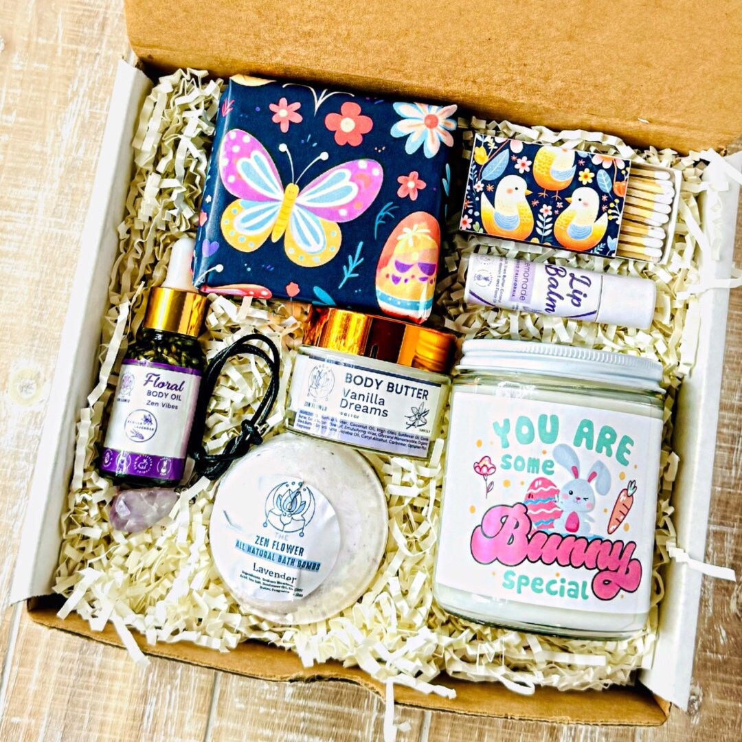 Vegan Easter Basket, Happy Easter Gift, Easter Basket, Easter Box ...