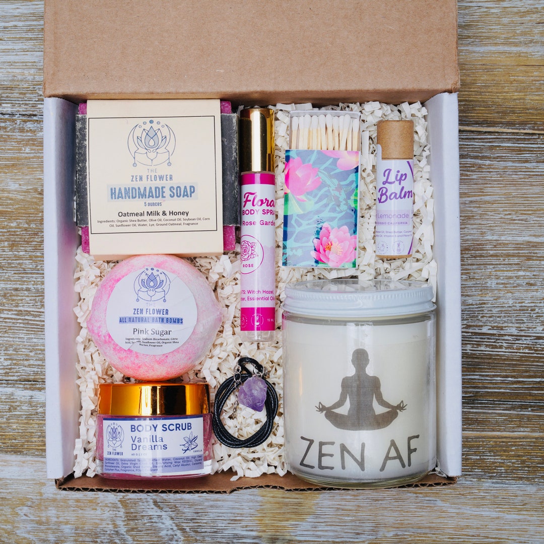 Zen Af Spa Box Natural Spa Box Self Care Kit Gift Relax - Etsy