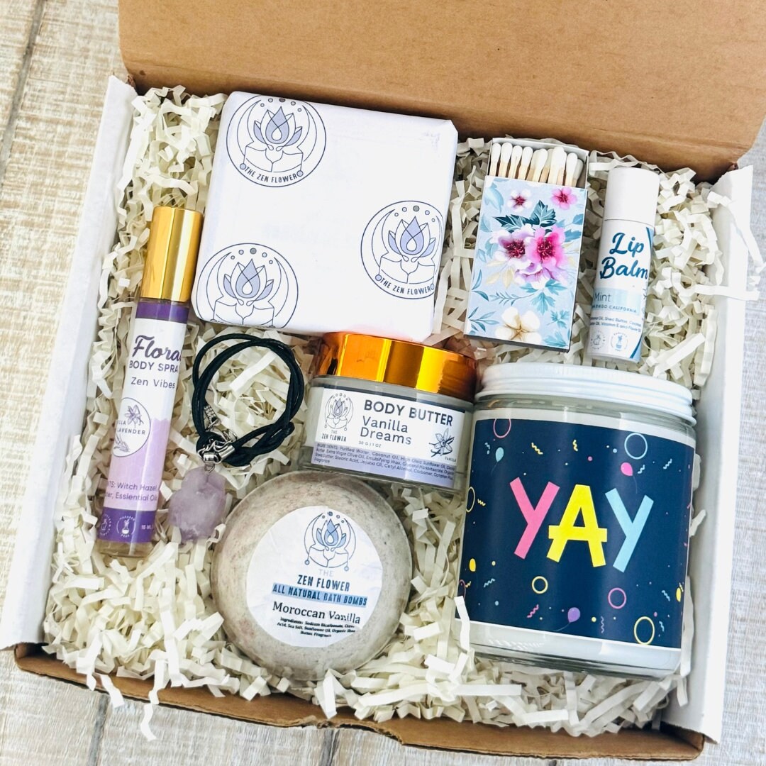 Unique New Job & Promotion Gift Box With Candle, Congratulations Care ...