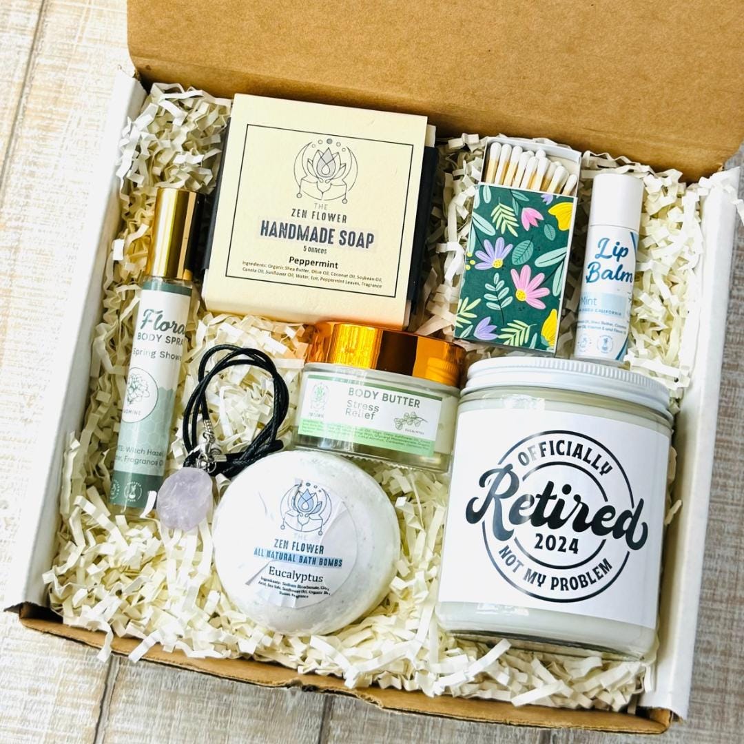 Retirement Gift Box Spa Gift Box Retirement Retirement Gift Gift for ...