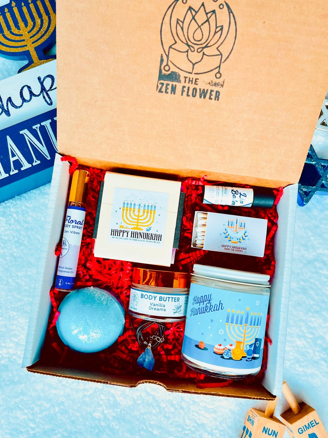 Hanukkah Gift Box Custom Hanukkah Box Personalized Hanukkah - Etsy