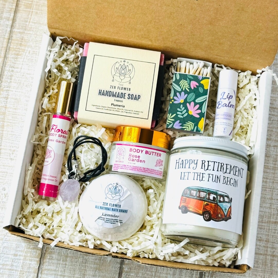 Happy Retirement Spa Gift Box for Women, Let the Fun Begin Care Package ...