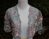 Knitted Lace Shrug Irish Crochet Shrug Women Irish Lace - Etsy