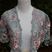 Knitted Lace Shrug, Irish Crochet Shrug, Women, Irish Lace Shrug, Lace ...