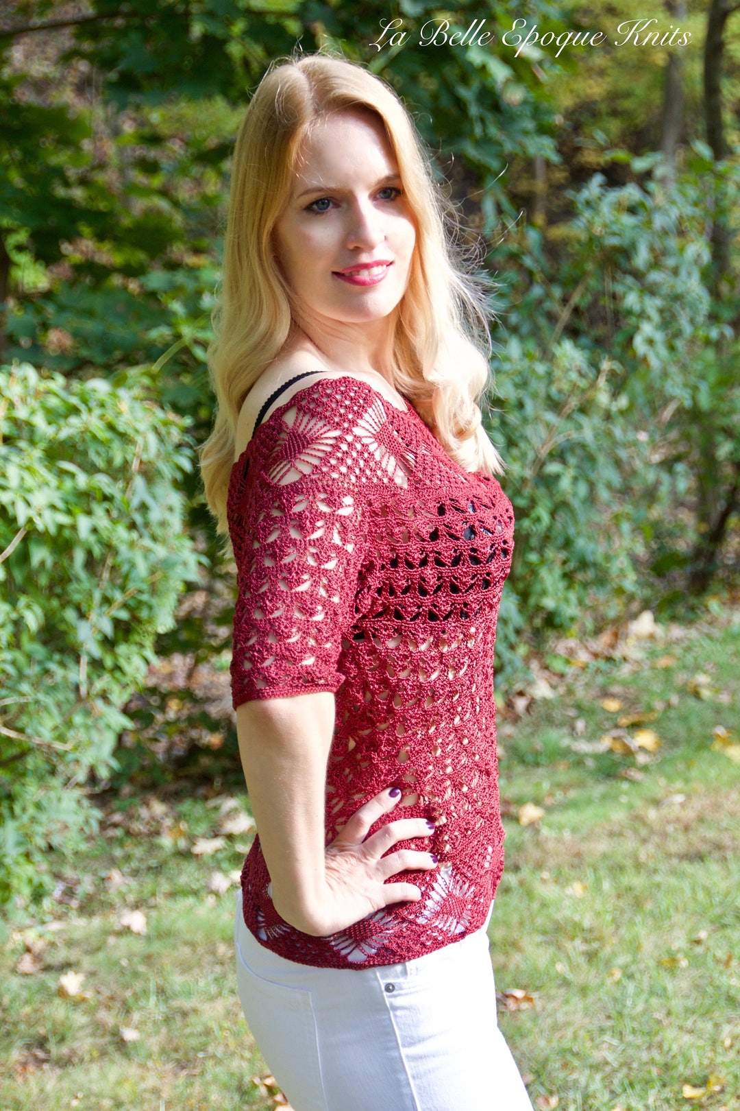 On Trend Crochet Top, Summer Crochet Top, Crochet Fashion Top, Handmade ...