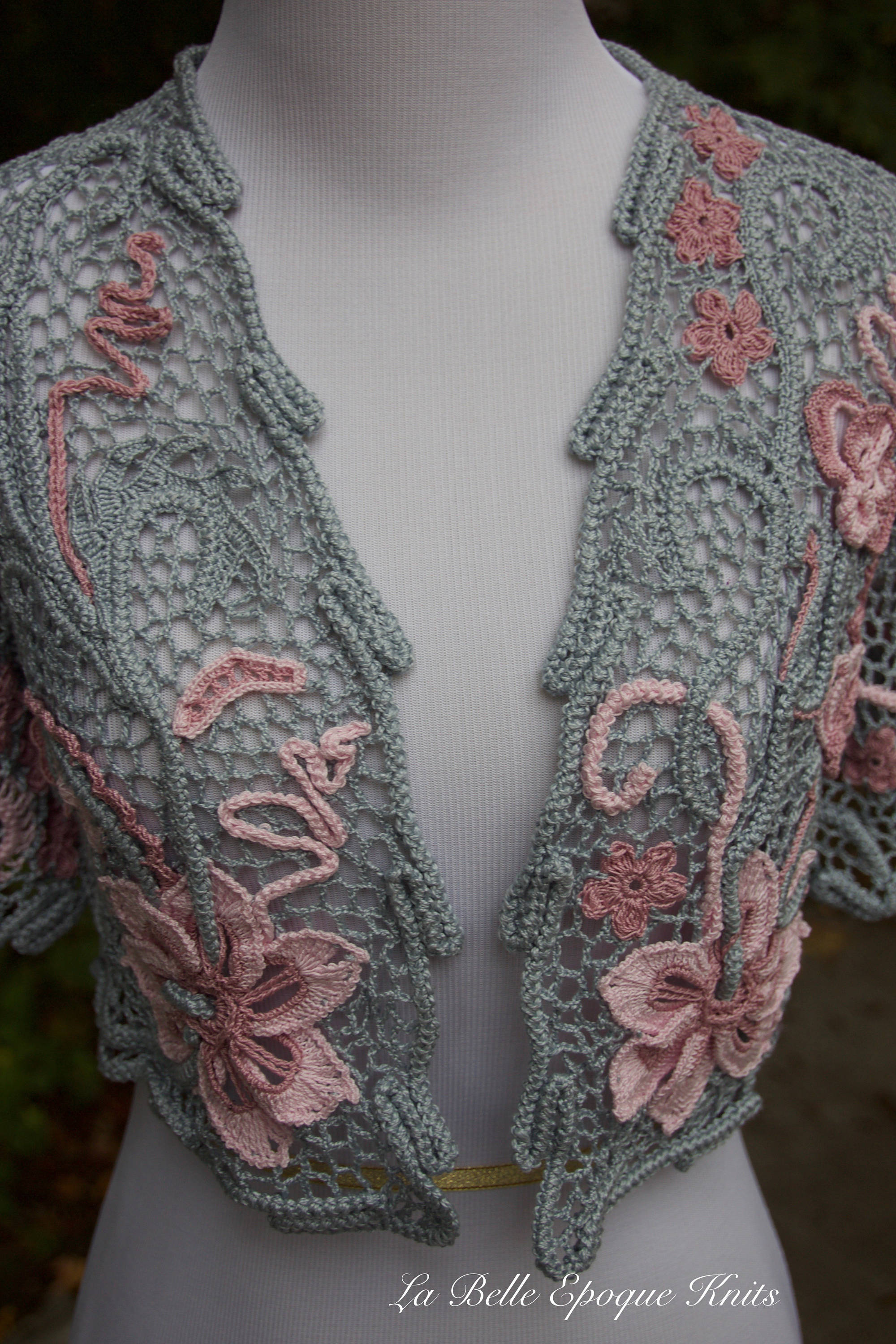 Knitted Lace Shrug, Irish Crochet Shrug, Women, Irish Lace Shrug, Lace ...