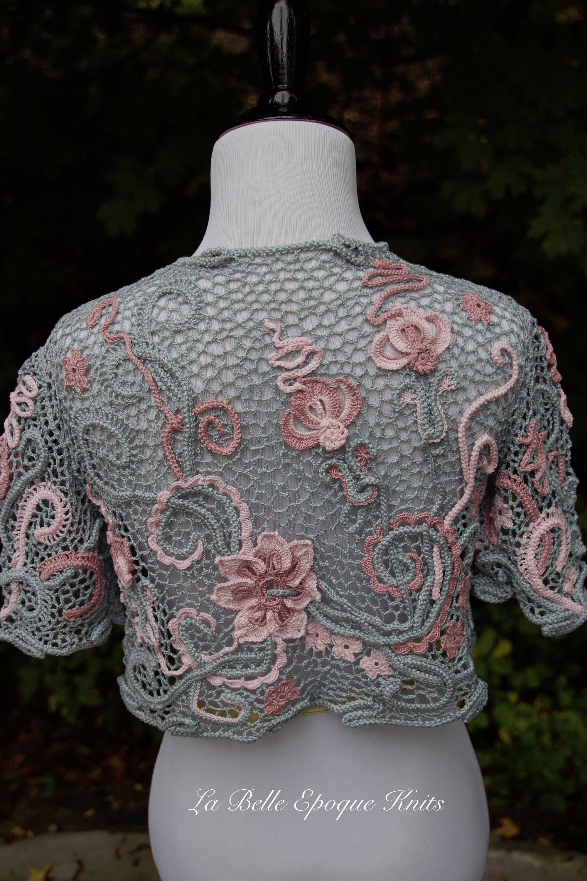 Knitted Lace Shrug, Irish Crochet Shrug, Women, Irish Lace Shrug, Lace ...