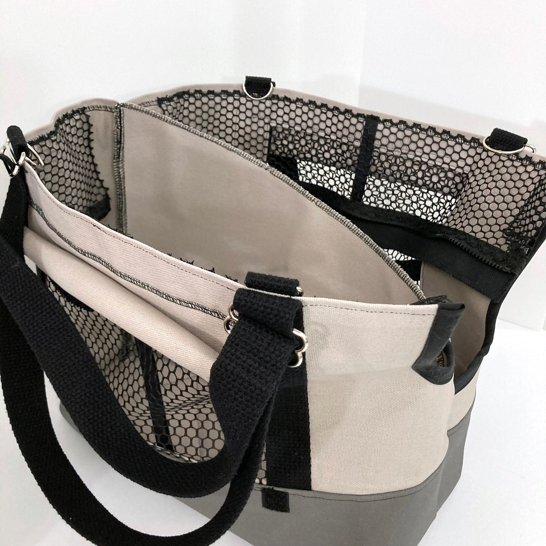 Summer Breeze Duplex Dog Carrier, Canvas Dual Pet Carrier Bag to Carry ...