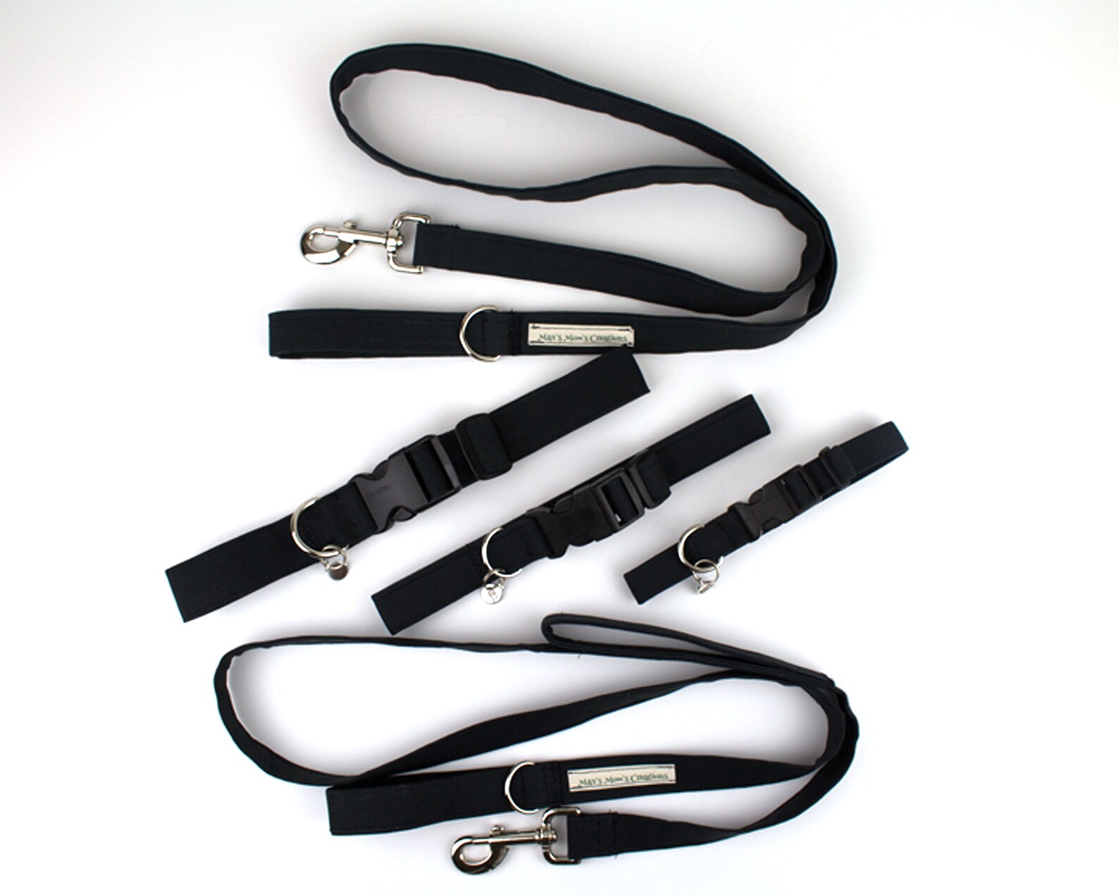 Dog Collar Black X Small Dog Collar to X Large Dog Collar - Etsy