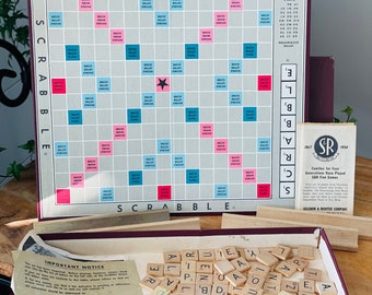Vintage 1953 Scrabble Game Family Board Game Retro Games Vintage Game ...
