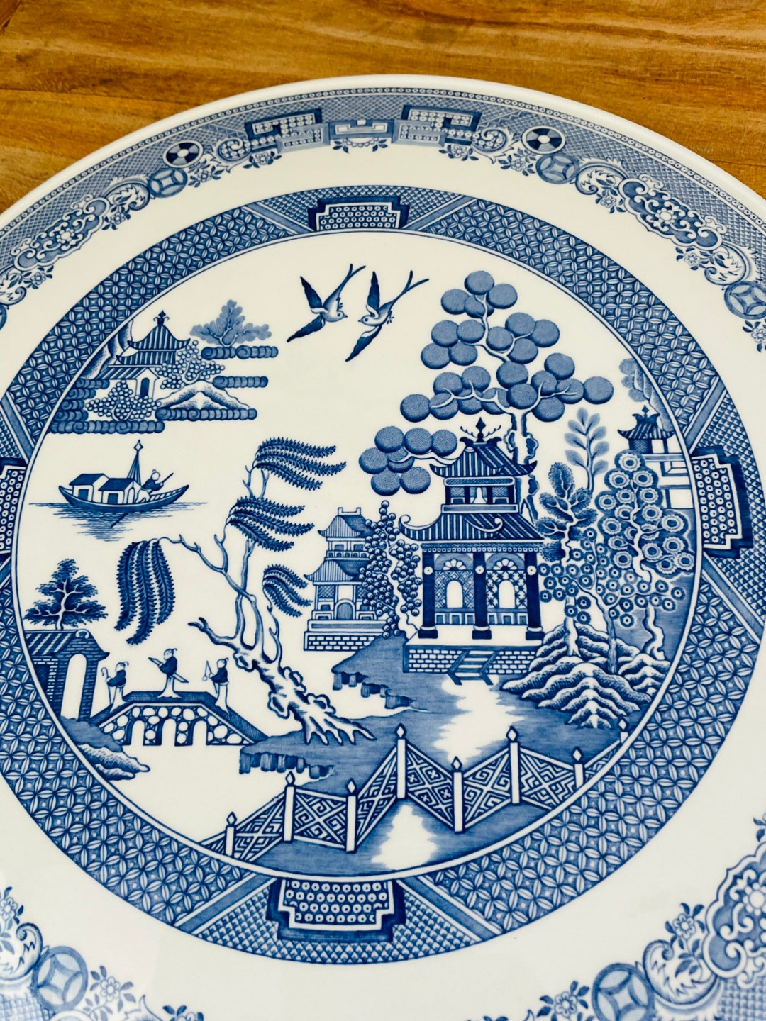 Spode Blue and White Cake Platter Trivet Riser the Blue - Etsy