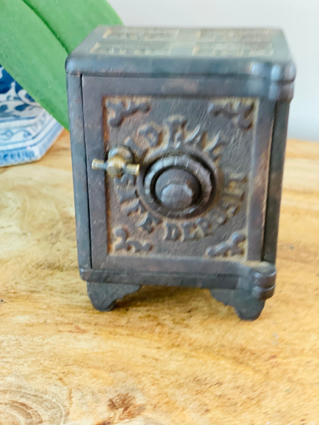 Antique Ideal Safe Deposit Iron Coin Safe, With Combination, Savings ...