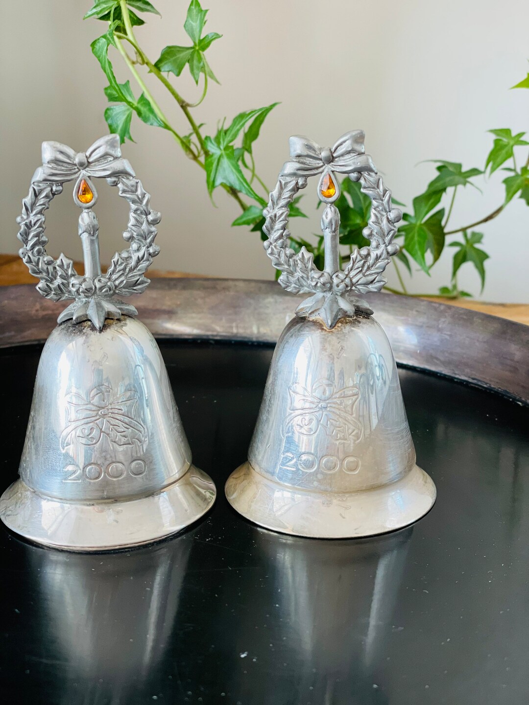 Vintage Silver Plate Annual Christmas Bell, Kirk Stieff Musical Bell ...