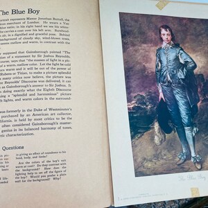 Instructor Picture Study Series the Blue Boy Thomas - Etsy