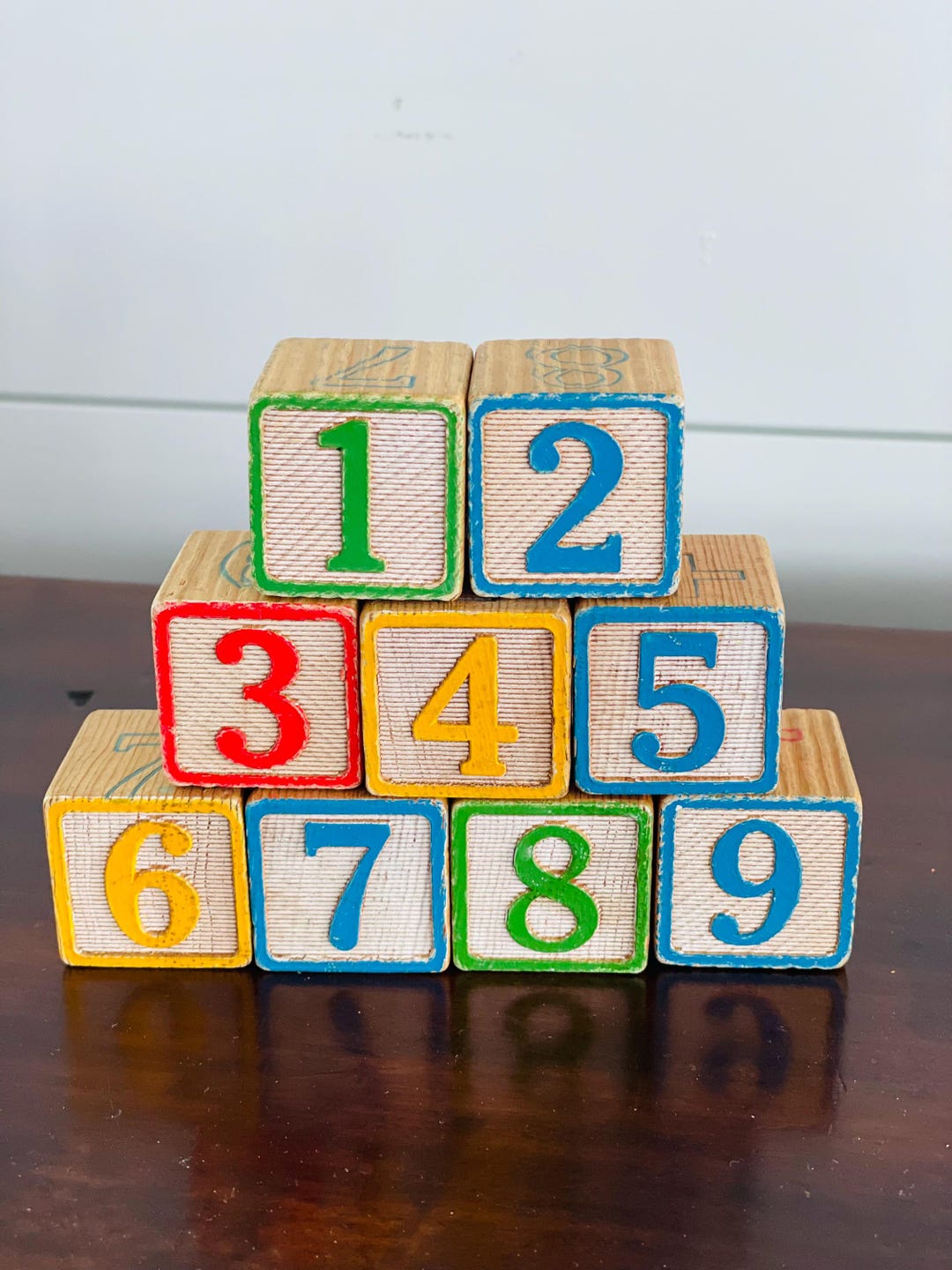 Vintage Children's Wood Play Letter Blocks, Pretend Play, Learning ...
