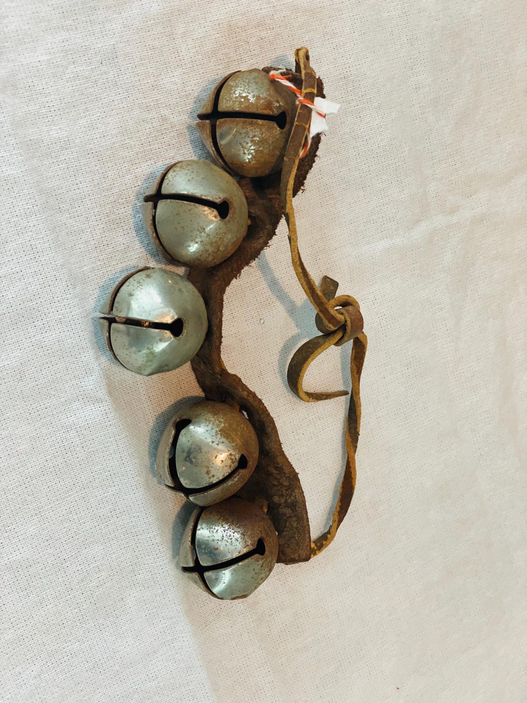 Vintage Horse Harness Bells, Reindeer, Sled Bells, Bells on Leather ...