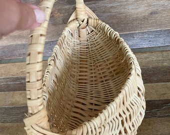 Flat Wicker Basket | Etsy