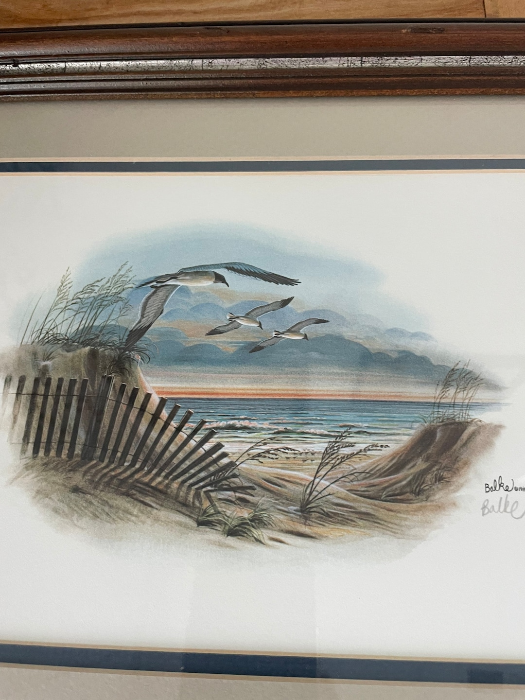 Framed Don Balke NC Coastal Lithograph, Signed 1998, Gallery Wall Art ...