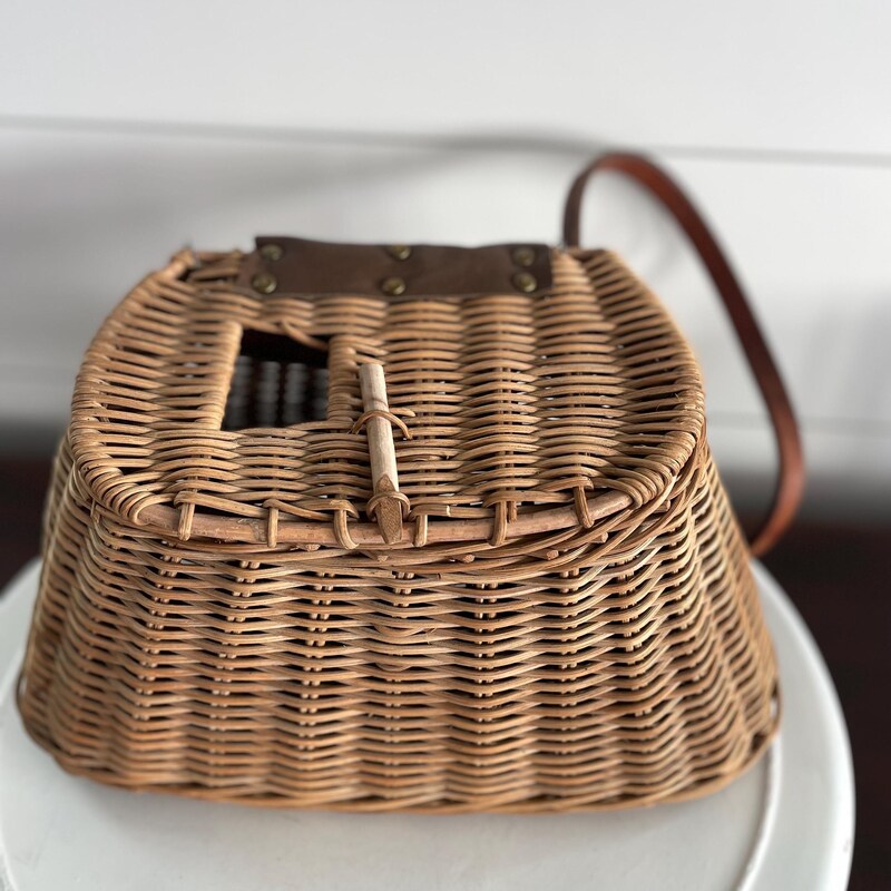 Wicker Fish Creel Basket - Etsy