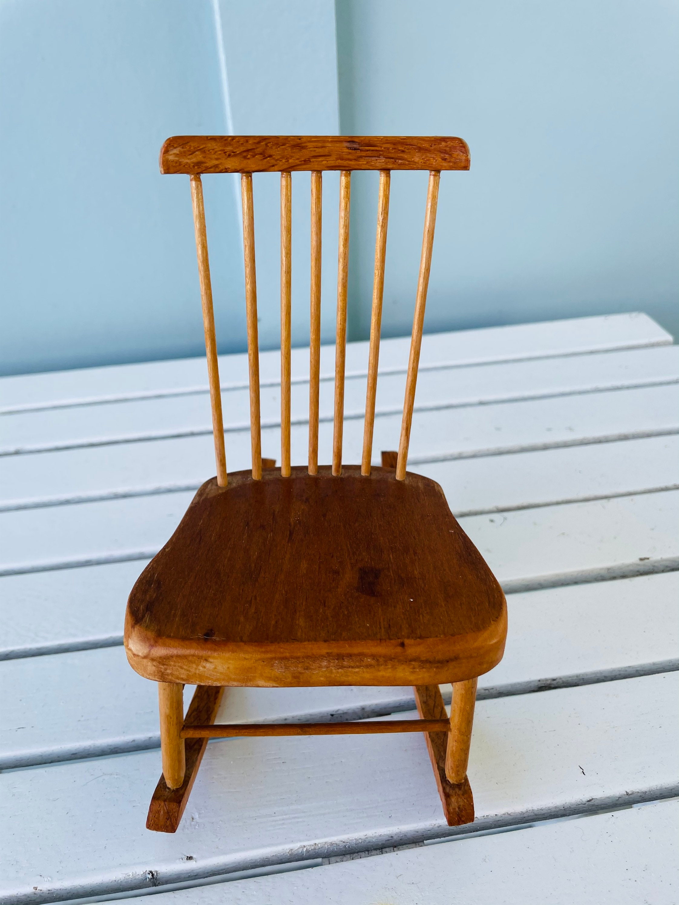 Miniature Wood Rocker Handmade Rocker Doll Rocker Folk art | Etsy