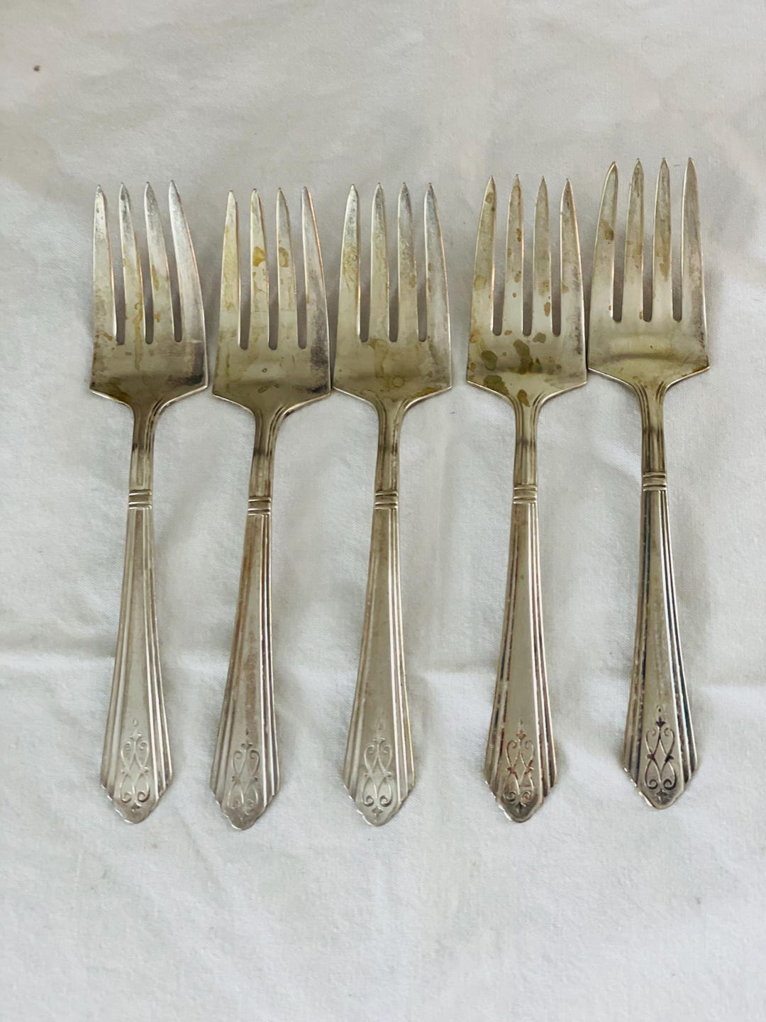 Antique Winthrop 1929 Drexel Pattern Dessert/salad Forks, Set of 5 ...