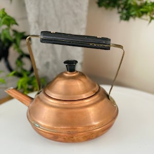 Vintage Copper Kettle, Ethan Allen Copper Tea Pot, Wood Handle - Etsy
