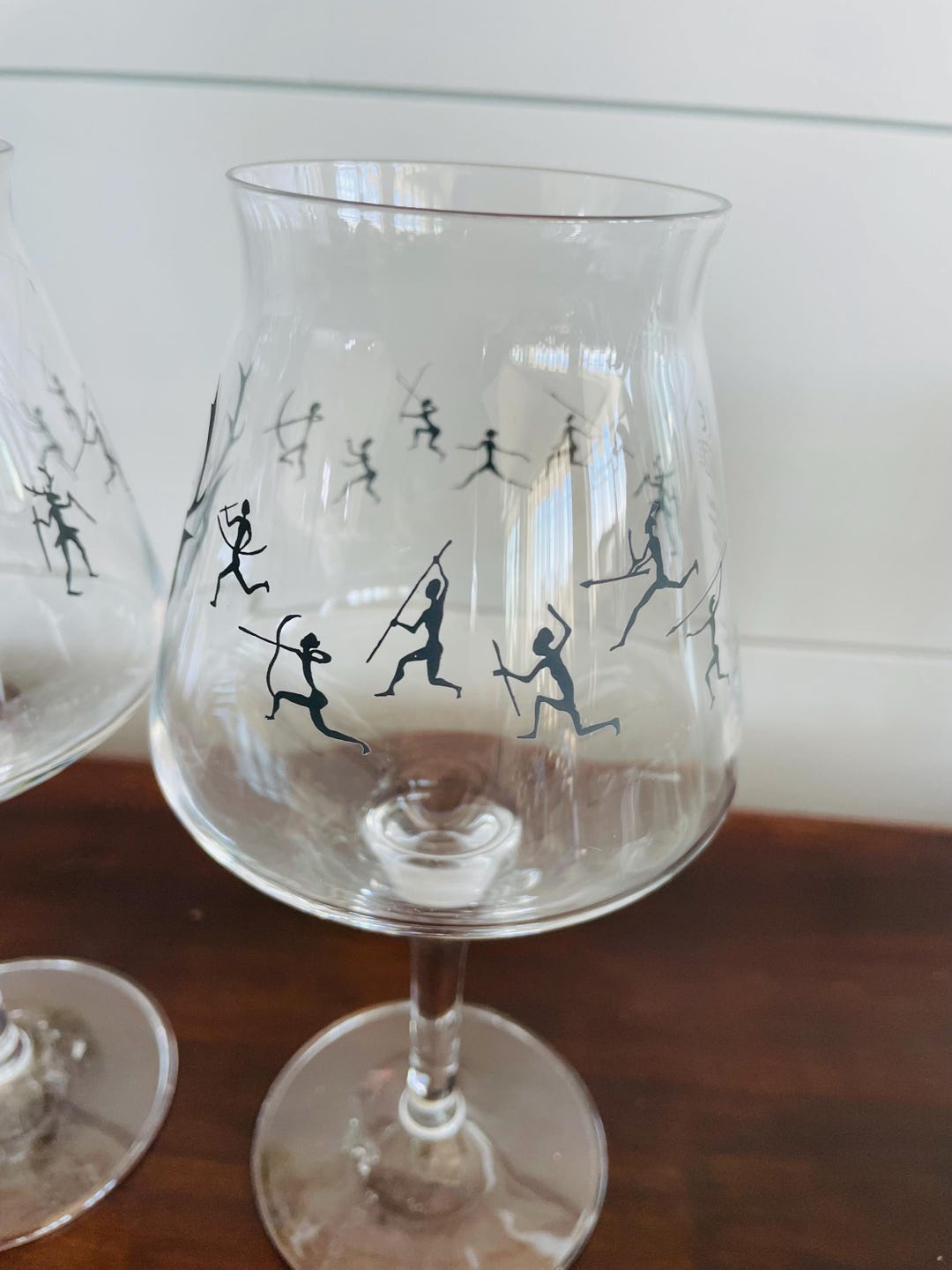 Pair of Rastal Teku Beer Glasses With Skull and Hunters, Excellent ...