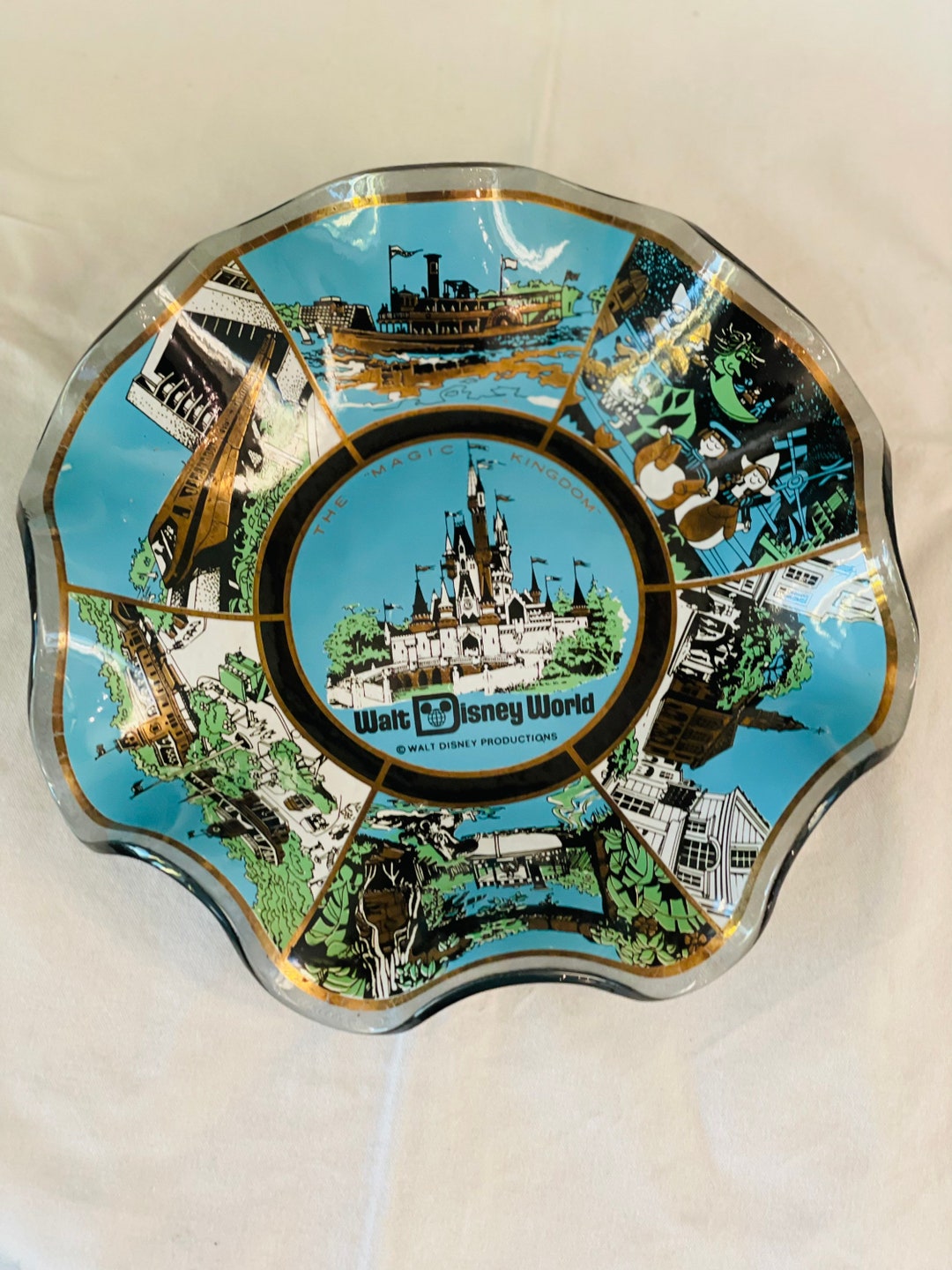 Walt Disney World the Magic Kingdom Candy Dish, Ashtray 1970's - Etsy