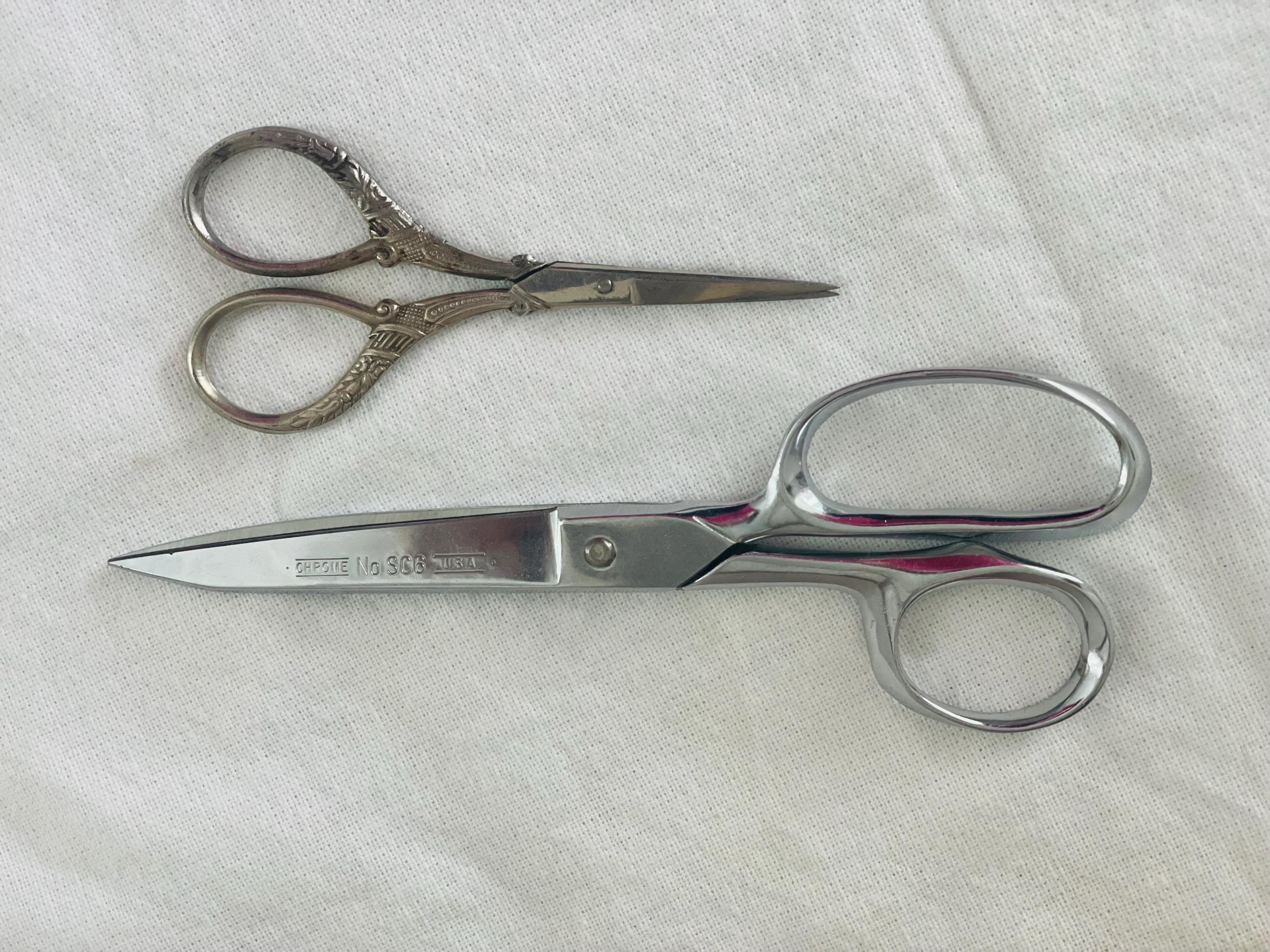 2 Pairs of Vintage Scissors, Unique by Clauss, German Embroidery (price ...