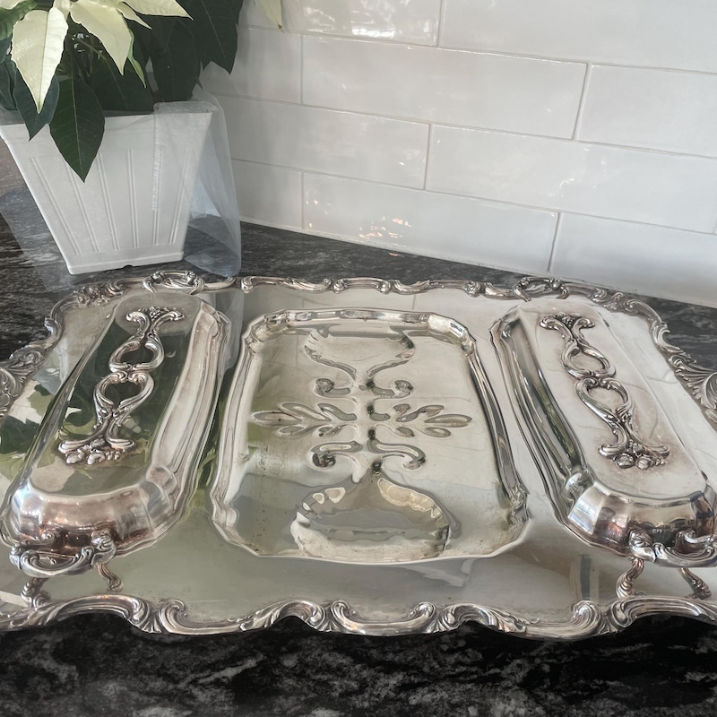 Silver Buffet Server - Etsy