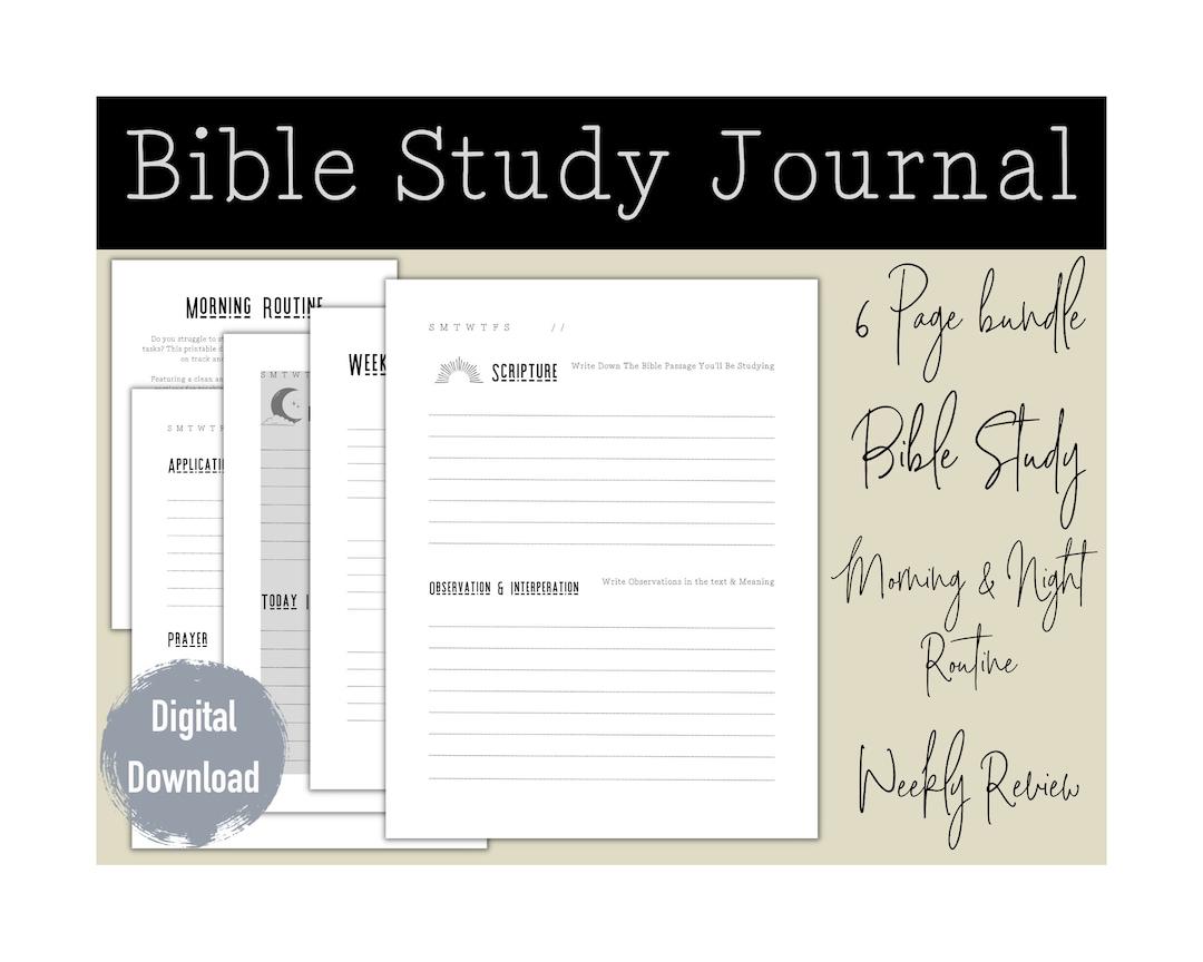 Digital Bible Study Journal | Scripture Memory, Reading Plan, and Bible ...