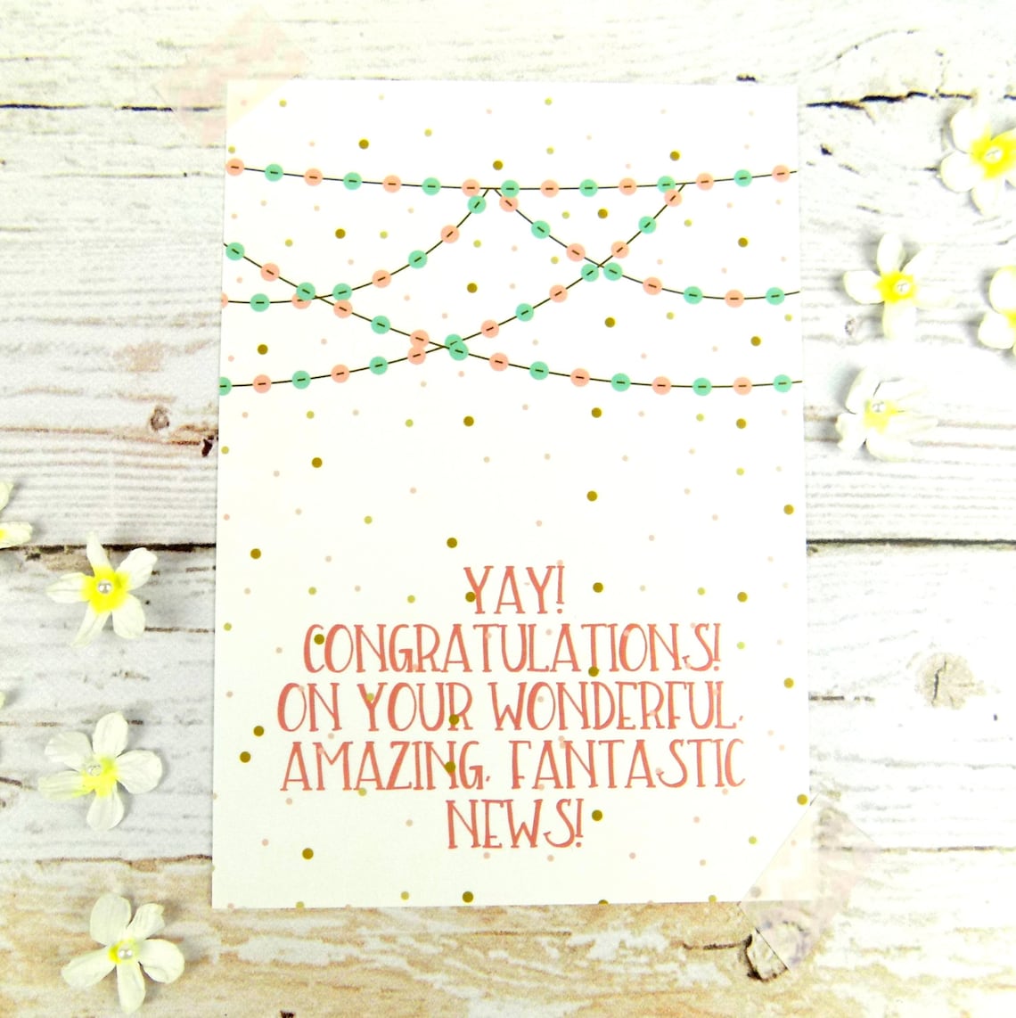 Congratulations Postcard Quote Postcard Cute Congratulations - Etsy