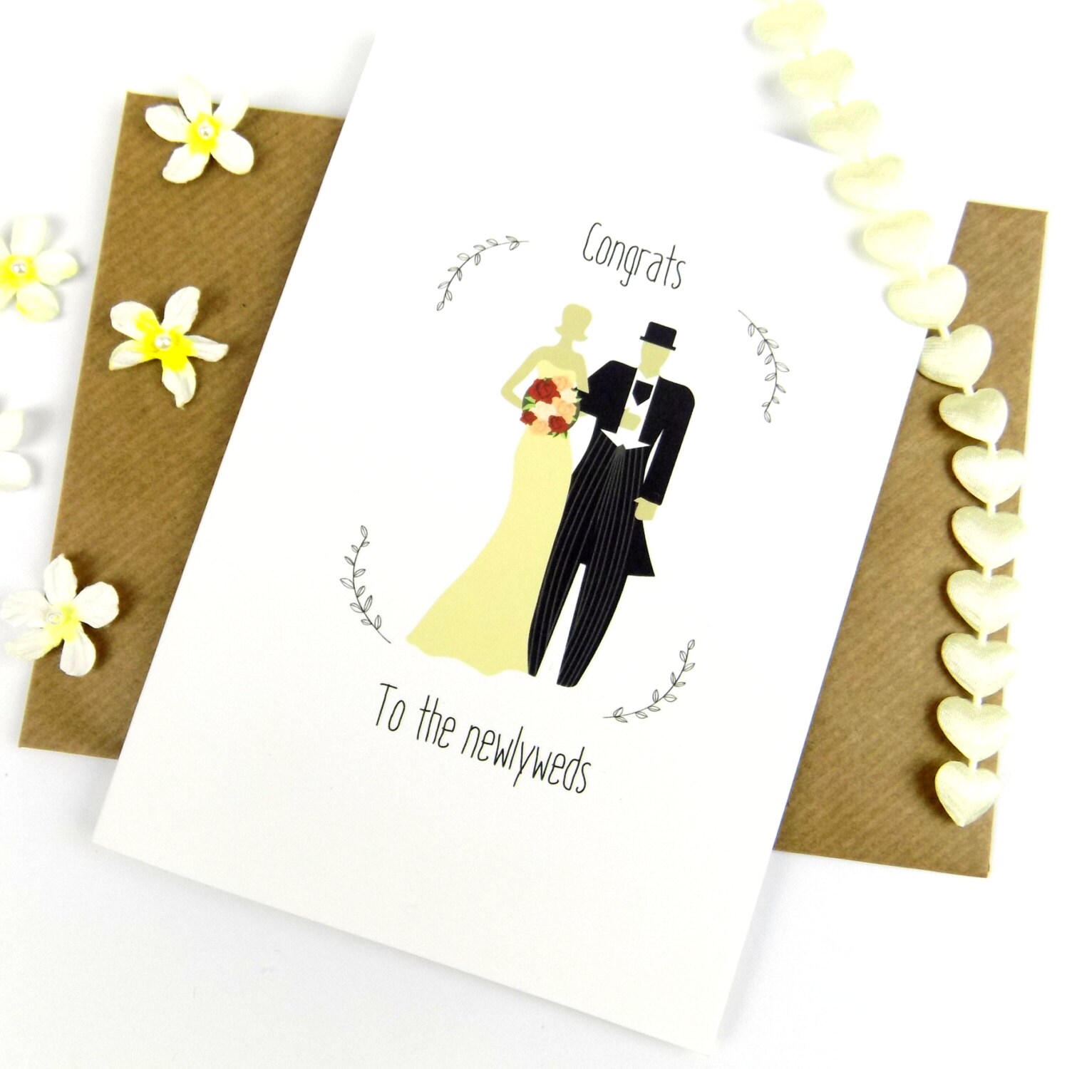 Wedding Card Congratulations | Etsy