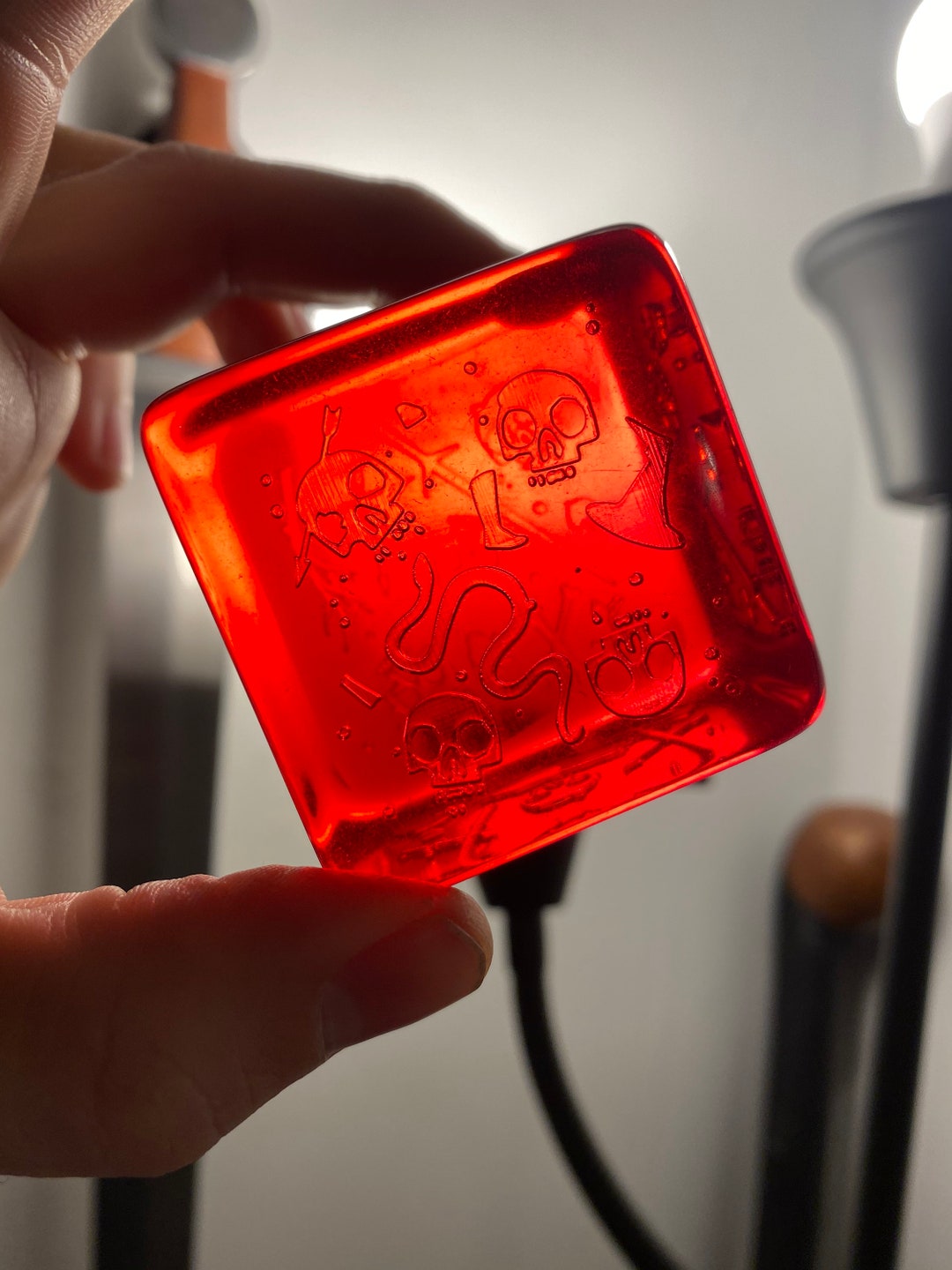 Unpainted RED Gelatinous Cube Minis That Are Also DICE! Dungeons and ...